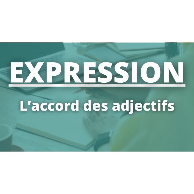 L'accord des adjectifs - AST+
